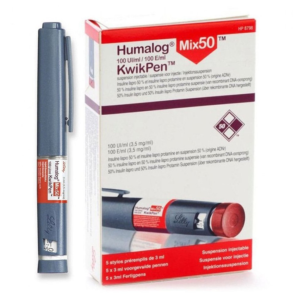 HumalogMIx 50 100 IU 5 KwikPen 3ml - صيدليات د ابرام الجديده