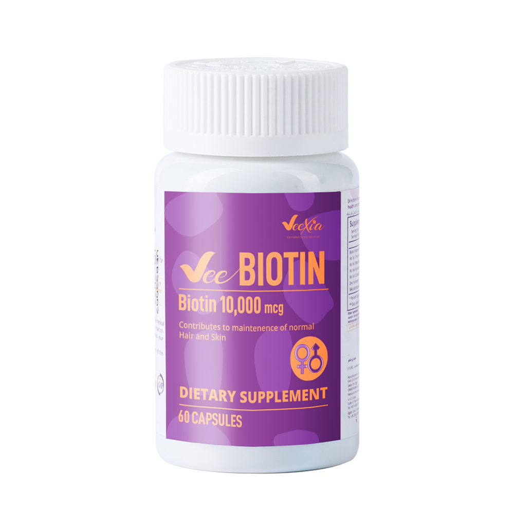 VEE BIOTIN 10000MCG 30CAP - صيدليات د ابرام الجديده