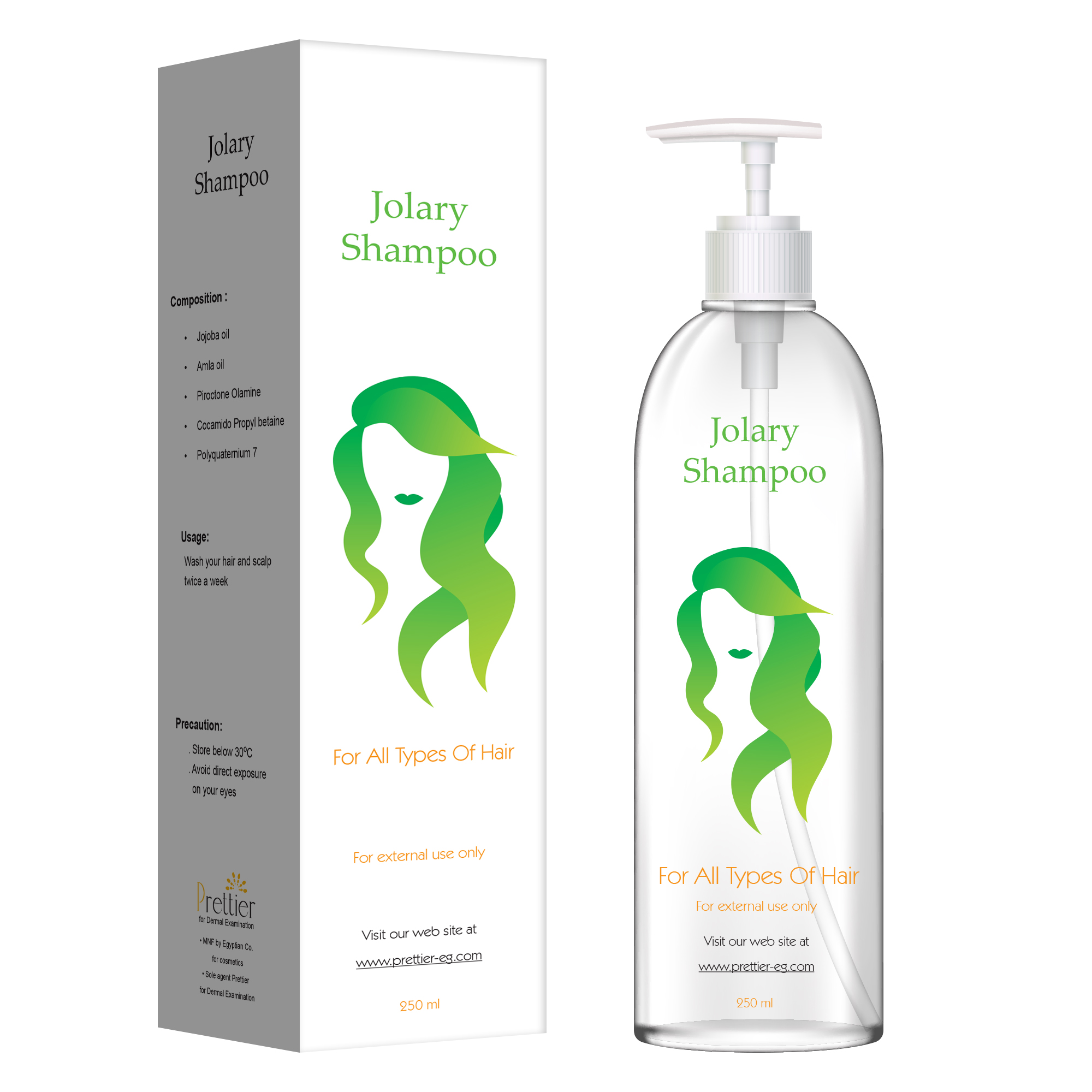 PRETTIER JOLARY SHAMPOO 250ML - صيدليات د ابرام الجديده
