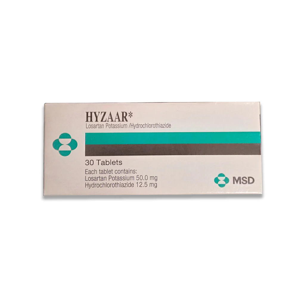 HYZAAR 50 / 12.5 MG 14 TAB - صيدليات د ابرام الجديده