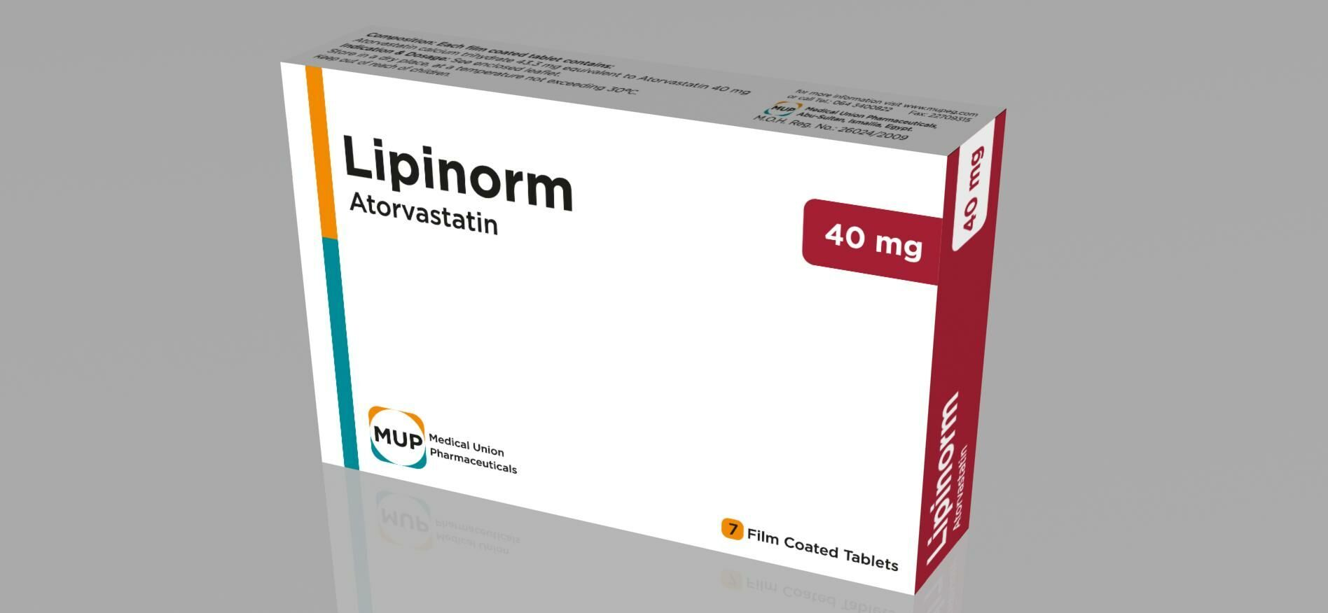 LIPINORM 40 MG 7 TAB - صيدليات د ابرام الجديده