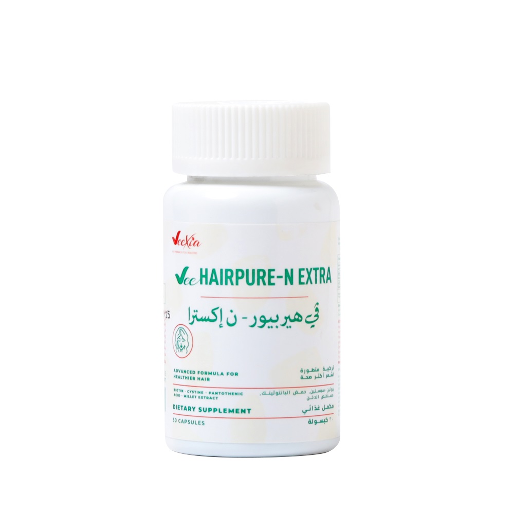 VEE HAIRPURE-N EXTRA 30 CAP - صيدليات د ابرام الجديده