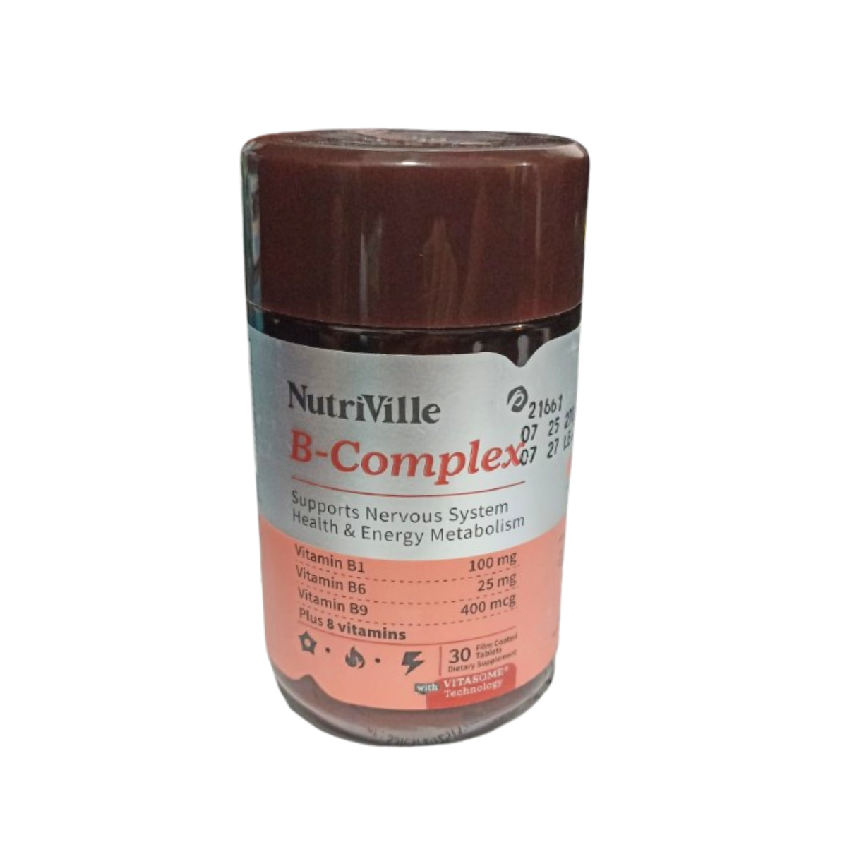 NUTRIVILLE B-COMPLEX 30 FILM - صيدليات د ابرام الجديده