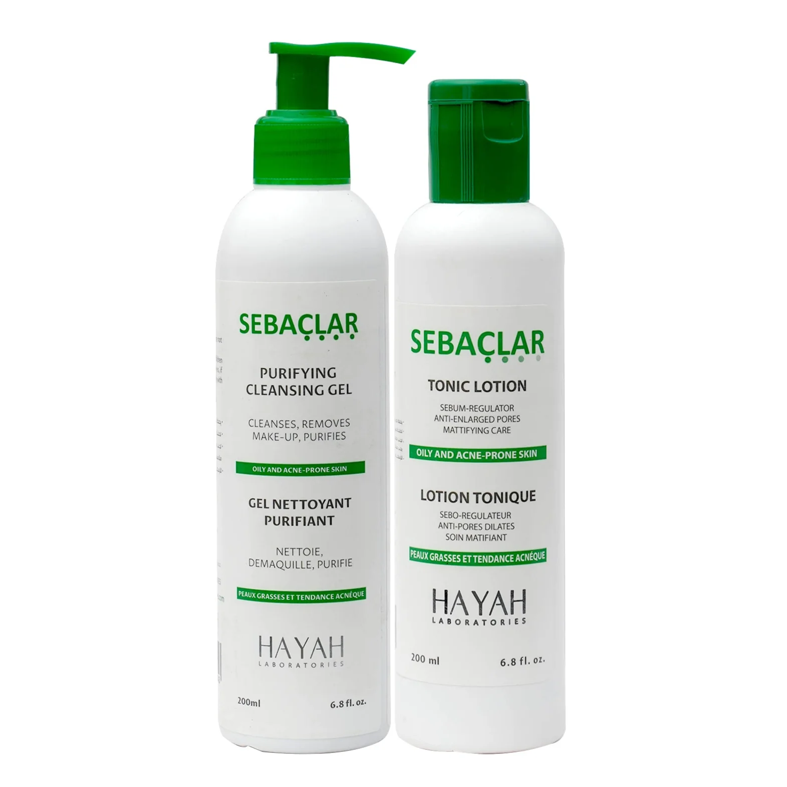 HAYAH SEBACLAR PURIFYIN CLEANSING &TONIC LOTION - صيدليات د ابرام الجديده