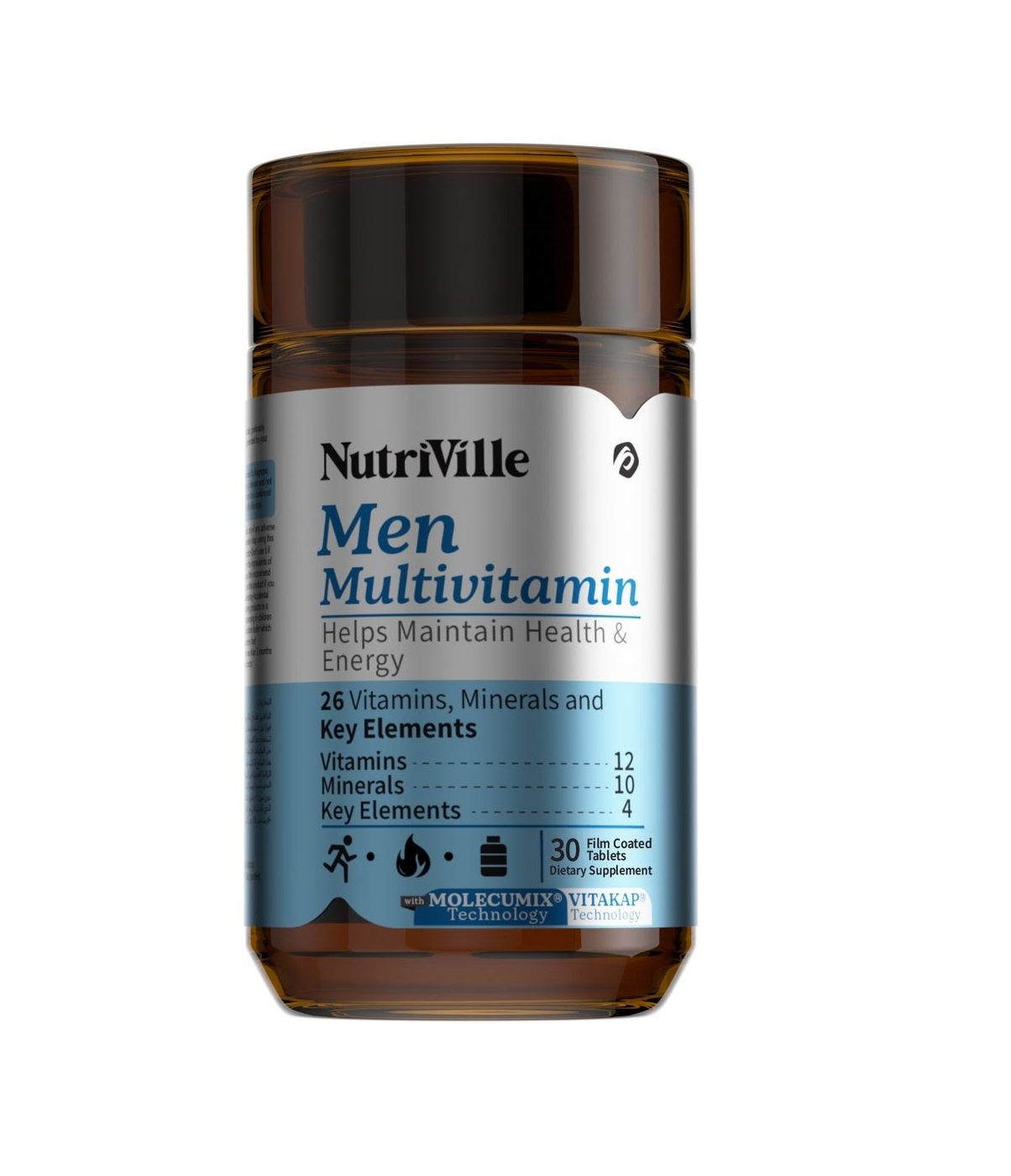NUTRIVILLE MEN MULTIVITAMIN 30TAB - صيدليات د ابرام الجديده