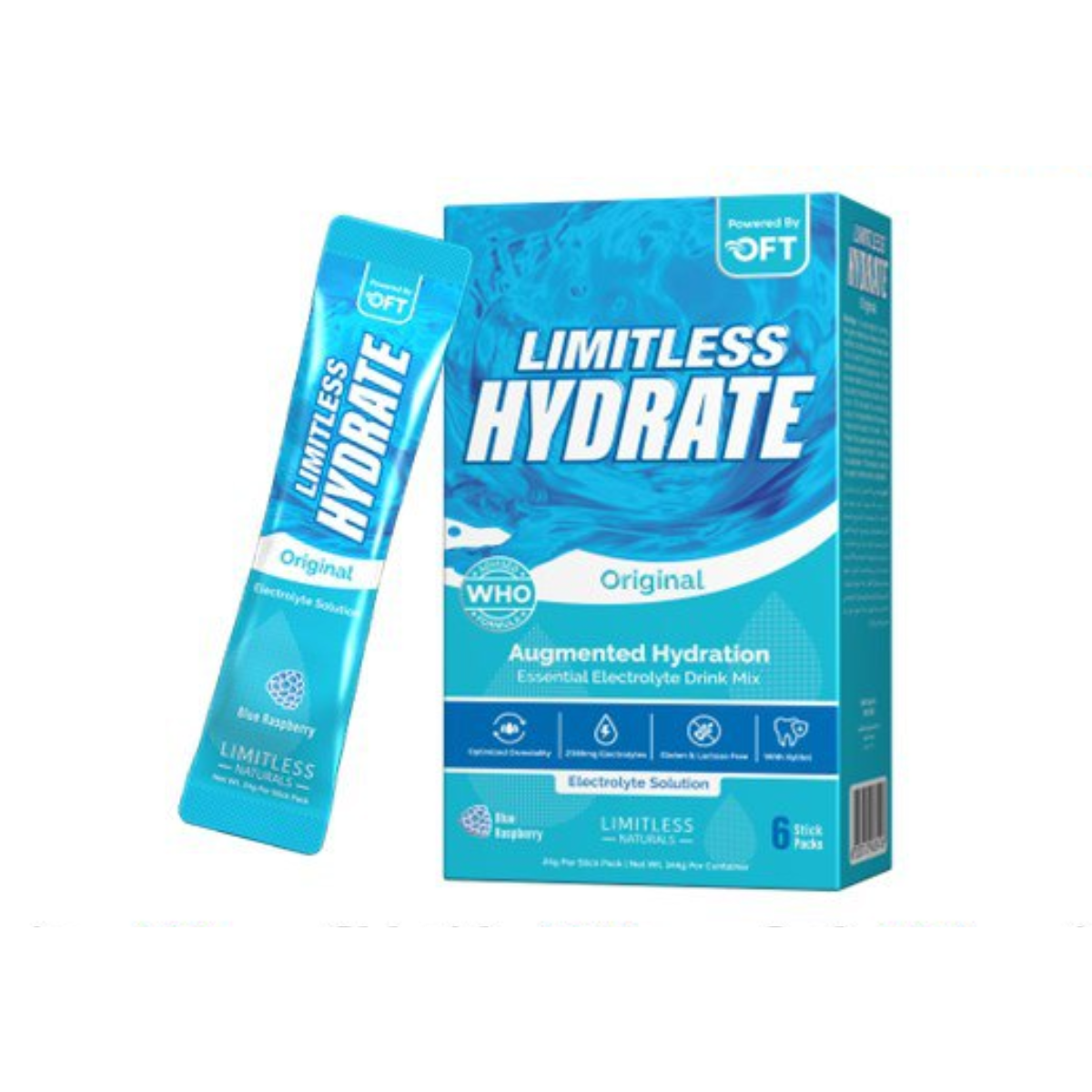 LIMITLESS HYDRATE ORIGINAL 6STICK PACKS - صيدليات د ابرام الجديده