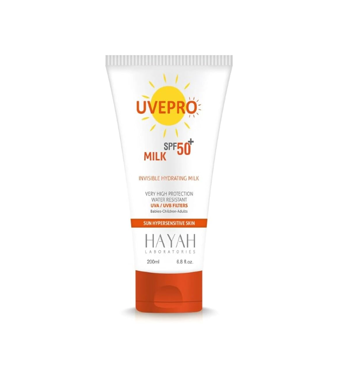 HAYAH UVEPRO MILK SPF50+ 200ML - صيدليات د ابرام الجديده